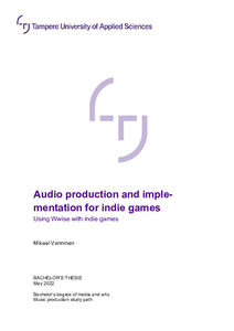 Audio production and implementation for indie game - Theseus