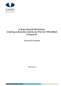 A Step towards Resilience, Creating a Business Continuity Plan for ...