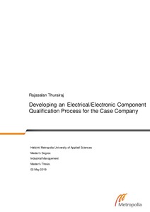 Developing an Electrical/Electronic Component Qualification Process for ...