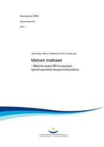 Meloen matkaan : melontaharjoittelu osana MS-kuntoutujan ...