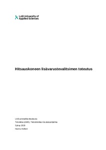 Hitsauskoneen lisävarustevalitsimen toteutus - Theseus