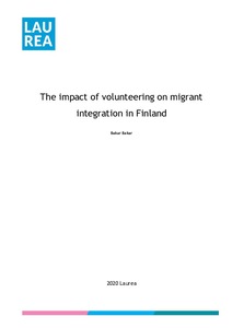 The impact of volunteering on immigrants' integration in Finland - Theseus