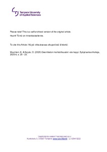 Geenitiedon mahdollisuudet : ota koppi - Theseus