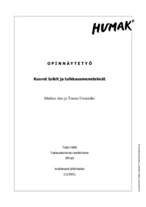 Kuurot tulkit ja tulkkausmenetelmät - Theseus