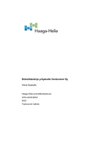 Brändikäsikirja yritykselle Ventoniemi Oy - Theseus
