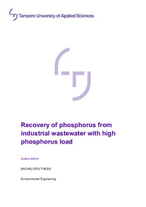Recovery of phosphorus from industrial wastewater with high phosphorus load - Theseus